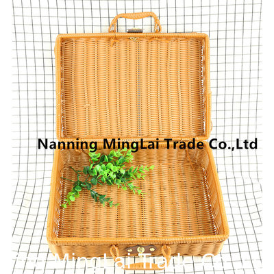 Hot selling Hand weaving Rattan eco-friendly vintage style picnic basket storage basket
