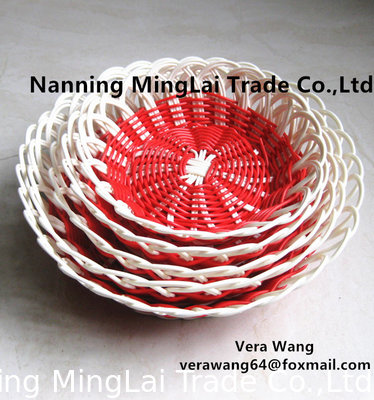Hand weaving Rattan eco-friendly fruit and snack basket