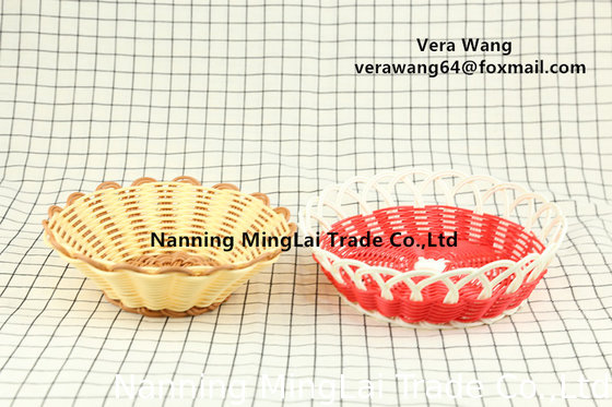Hand weaving Rattan eco-friendly fruit and snack basket