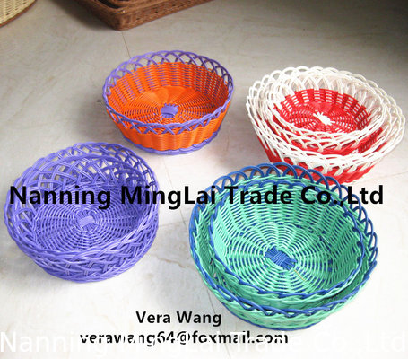 Hand weaving Rattan eco-friendly fruit and snack basket
