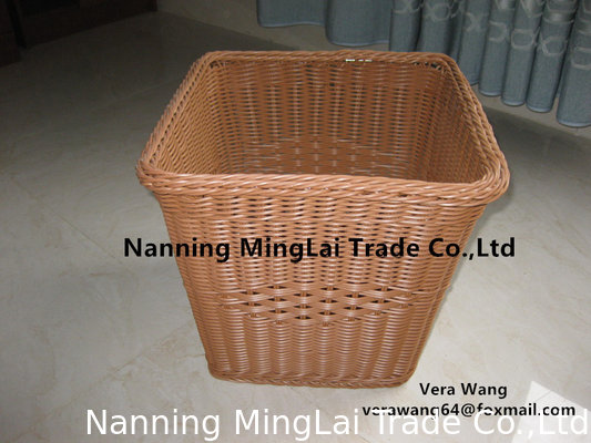 100% Hand weaving Rattan eco-friendly dirty clothes basket /fruit storage basket in supermarket