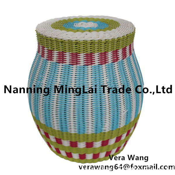 New type fashionable colorful waterproof rattan creative stool