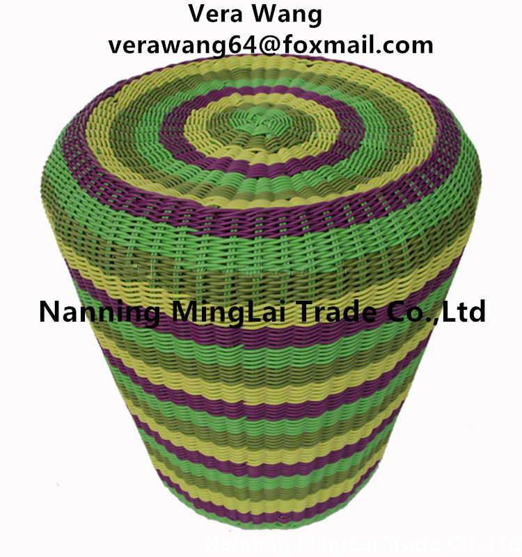 eco-friendly multi colored rattan modern bar stool chair