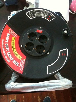 50 Metre Extension Reel , Industrial Socket Electric Cord Reels Retractable