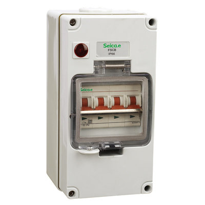 20A / 63A / 50A Isolator Switch , External Enclosure Weatherproof IP66 4 Pole Isolator Switch