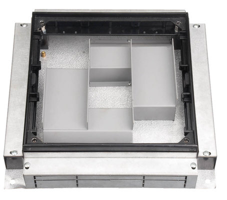 Waterproof Floor Box , Plastic Cover Aluminium Body Floor Mounted Socket Boxes 