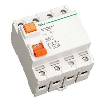 Residual Current Circuit Breaker , 2 / 4 Pole Thermal Magnetic Circuit Breaker