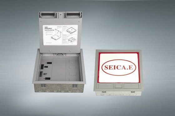 Walker Electrical Floor Box , Standard Grounding Floor Mounted Power Sockets 
