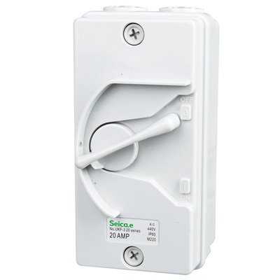 250 / 440V AC Triple Pole Isolating Switch , 20A Weather Resistant Switch 