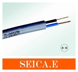 2 Core Fire Resistant Electrical Cable with Non Flexible Round PVC Outer Sheath