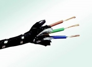 3 Core Heat Resistant Cable , Flexible Insulating Weaving Heat Proof Cable