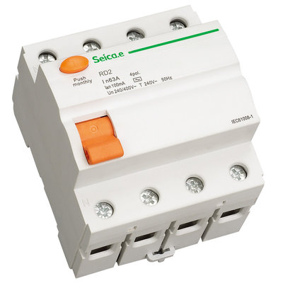 2 / 4 Pole Residual Current Circuit Breaker for Terminal and Pin / Fork Type Busbar Connection