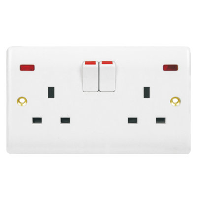 Industrial Electrical Parts , Copper H62 Inside Material Plug Sockets and Light Switches 