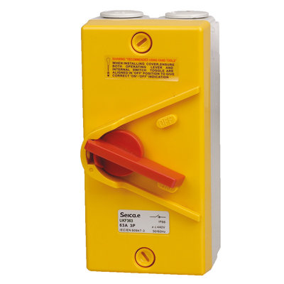 Electrical Weatherproof Isolator Switch with Dual 25 mm Threaded Ukf Series