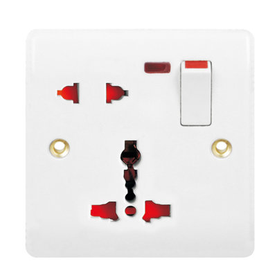 pièces électriques industrielles d'interrupteurs de lampe et de prises avec la connexion de vis