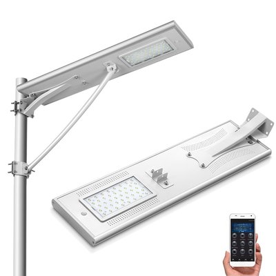 Remote Control Solar Street Lamp , Solar Powered Outdoor Lights 20w 40w 60w