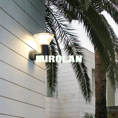 MIROLAN Rectangule Outdoor Wall Lights,Patio Dark Gray Aluminum Modern LED Wall Lamp IP54