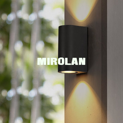 MIROLAN Patio Wall Lights , Black LED Outdoor Wall Lights 10W Aluminum Housing 5.9*3.1*2.7"