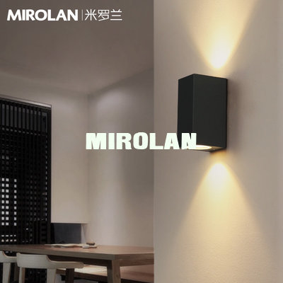 MIROLAN Outdoor Wall Light Fixture 10W , LED Outdoor Wall Lamp Modern Porch Light 5.9*3.1*2.7 inches