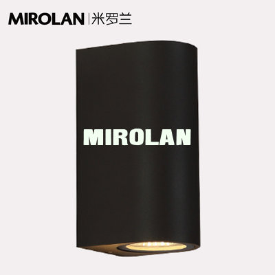 MIROLAN Patio Wall Lights , Black LED Outdoor Wall Lights 10W Aluminum Housing 5.9*3.1*2.7"