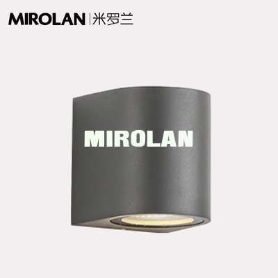 MIROLAN D-Shaped Outdoor Wall Sconce 3000k LED Modern Porch Light 10W IP54 3.1" x 3.1" x 2.7"
