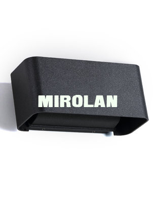 MOROLAN B1021 Indoor Rectangular Wall Sconce LED Up and Down Light 6W*2 Black Painted Aluminium Body