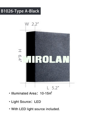 MIROLAN Modern LED Outdoor Wall Lights Up and Down IP65 , 10 Watts B1026 Vertical Outdoor Wall Lamp