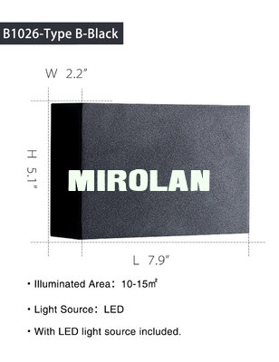 Warm White Horizontal Outdoor Wall Lamp , Aluminum 2 * 8W Exterior Up and Down LED Wall Light