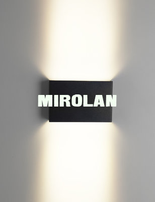Warm White Horizontal Outdoor Wall Lamp , Aluminum 2 * 8W Exterior Up and Down LED Wall Light