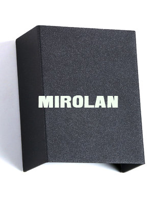 MIROLAN Rectangular Up and Down Wall Sconce 12 Watts 3000K Black Exterior Wall Light Fixtures
