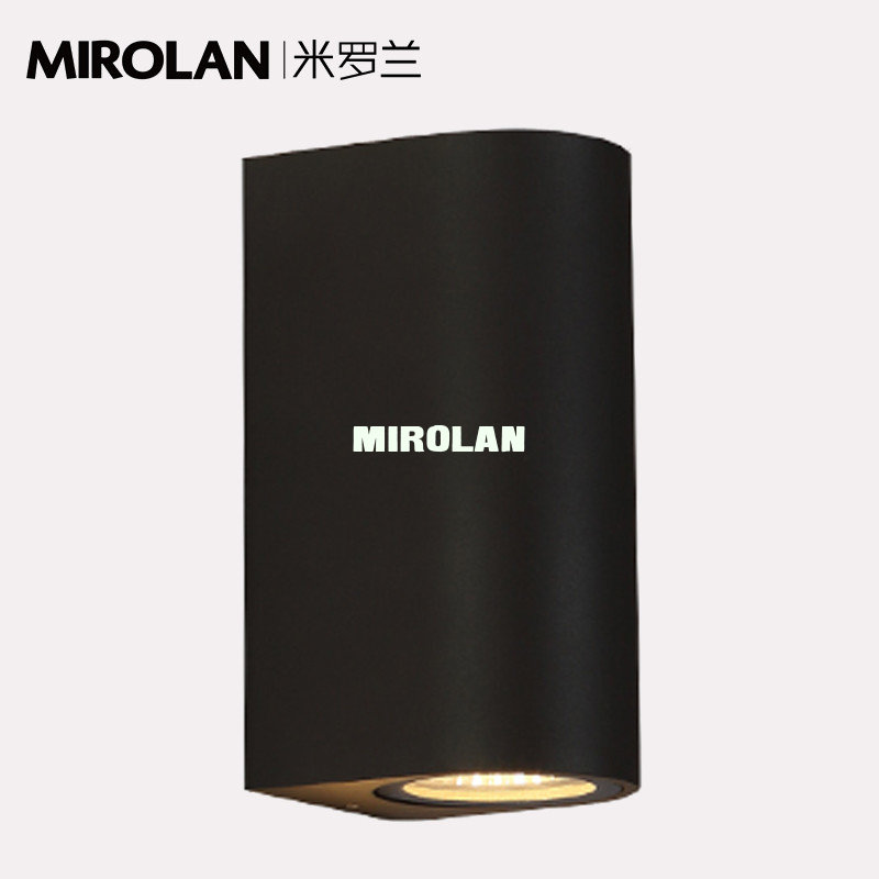 MIROLAN Patio Wall Lights , Black LED Outdoor Wall Lights 10W Aluminum Housing 5.9*3.1*2.7"