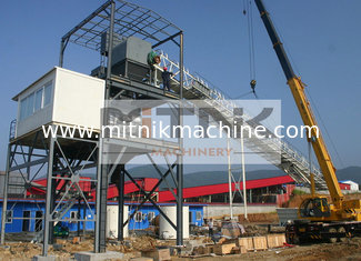HZS25 Statioanry Concrete Batching Plant For Concrete Road Construction