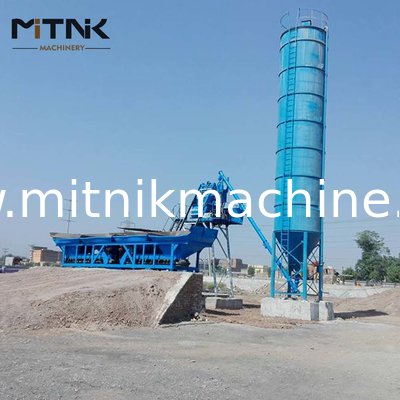 Fully Automatic HZS75 Bucket Skid Type Concrete Ready Mix Plant  Fully Automatic HZS75 Bucket Skid Ty