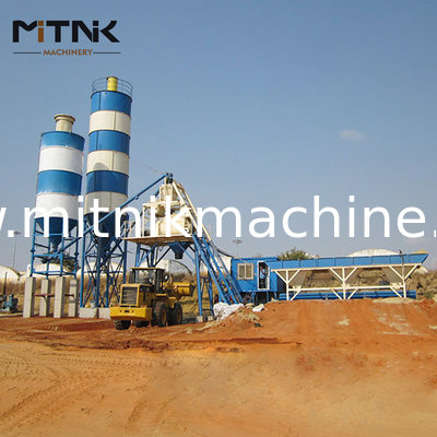 HZS90 Bucket Skid Wet Concrete Mixing Plant Equipment