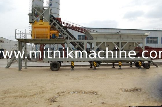 25-75m3/h Mobile Concrete Plant, Mobile Concrete Batching Plant, Mobile Concrete Mixing Plant