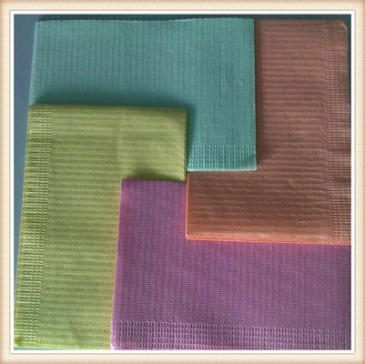 2 ply paper + 1 ply PE film Dental Bibs