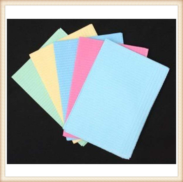 Disposable colorful dental bibs for adult or children
