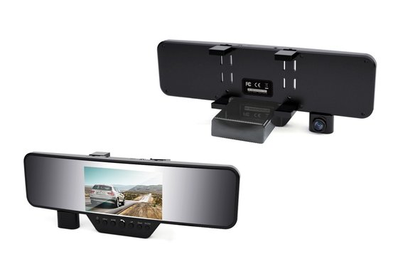 Double voiture d'appareil-photo de capacité élevée DVR/boîte noire DVR avec l'écran de HD TFT