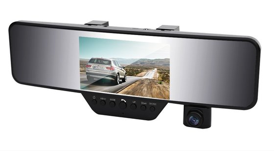 Appareil-photo portatif de voiture de miroir jour et nuit avec 4.3inch, voiture DVR de miroir