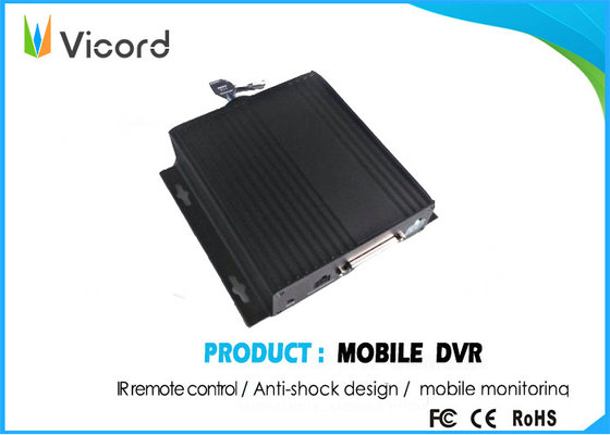 voiture DVR mobile D1 GPS en temps réel Digital de l'écart-type 4CH pour l'autobus scolaire