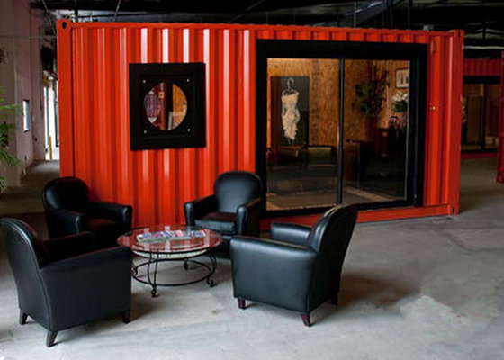 Red Sandwich Panel Steel Shipping Containers  Sandwich Panel Door