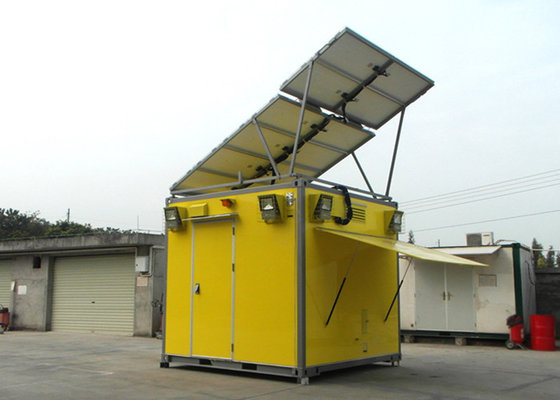 Prefab Flat Pack Container Homes With Solar Panel , Energy Saving