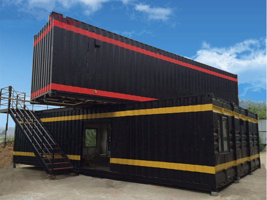 Partition Wall Inside Paintings Modified Container House With Sunny Windows