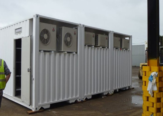 Prefab Kitchen Mobile Shipping Container Homes Steel Door For Mining