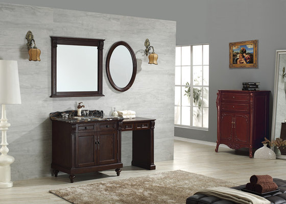 Vintage Restaurant Furniture Waterproof Bathroom Storage Cabinets With Small Table