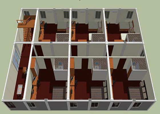 Insulation Modern Modular Buildings Multiple Bedroom prefab homes for Hotel