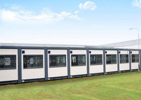 Demountable Flat Pack Pre Fab Office Buildings Modular Homes Heat And Sound Insulation