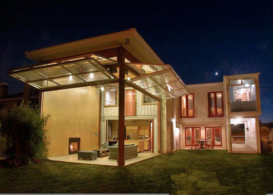 Luxury Prefabricated Modular Houses Container Villa Galvanized Steel Frame