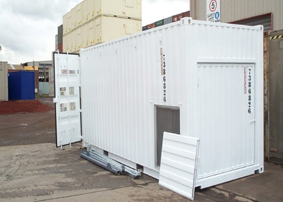 White Build ISO Modified Insulated Shipping Container Home Construction