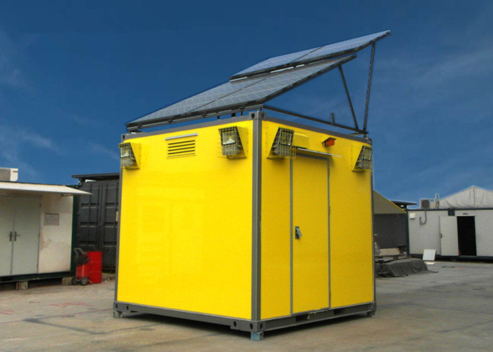 Prefab Flat Pack Container Homes With Solar Panel , Energy Saving